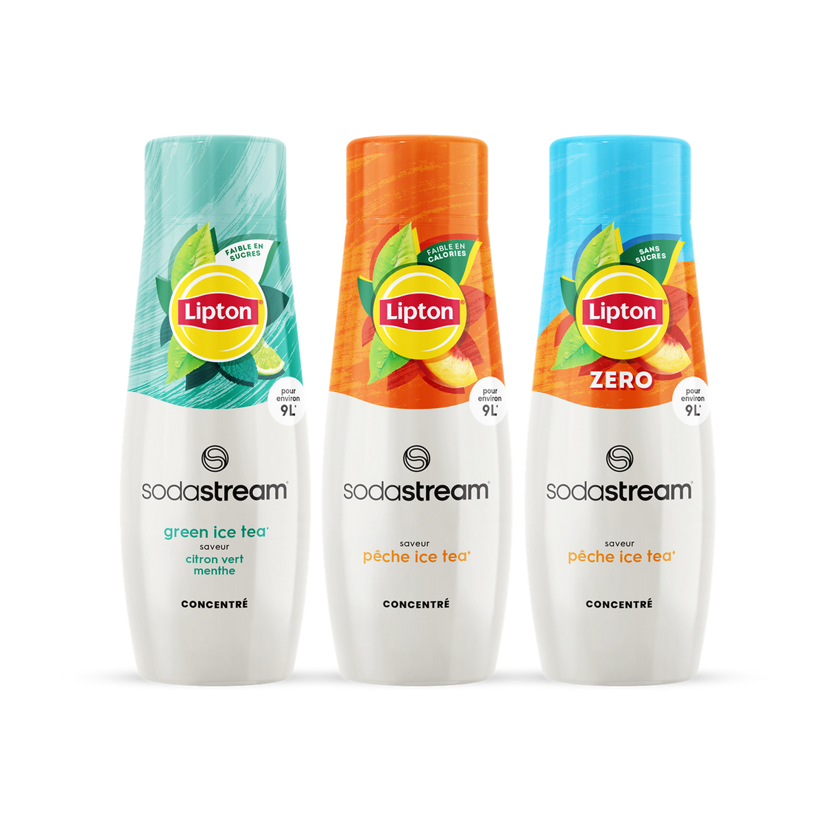 SodaStream Trio Pack Sirop Lipton Ice Tea Saveur – Sodastream France