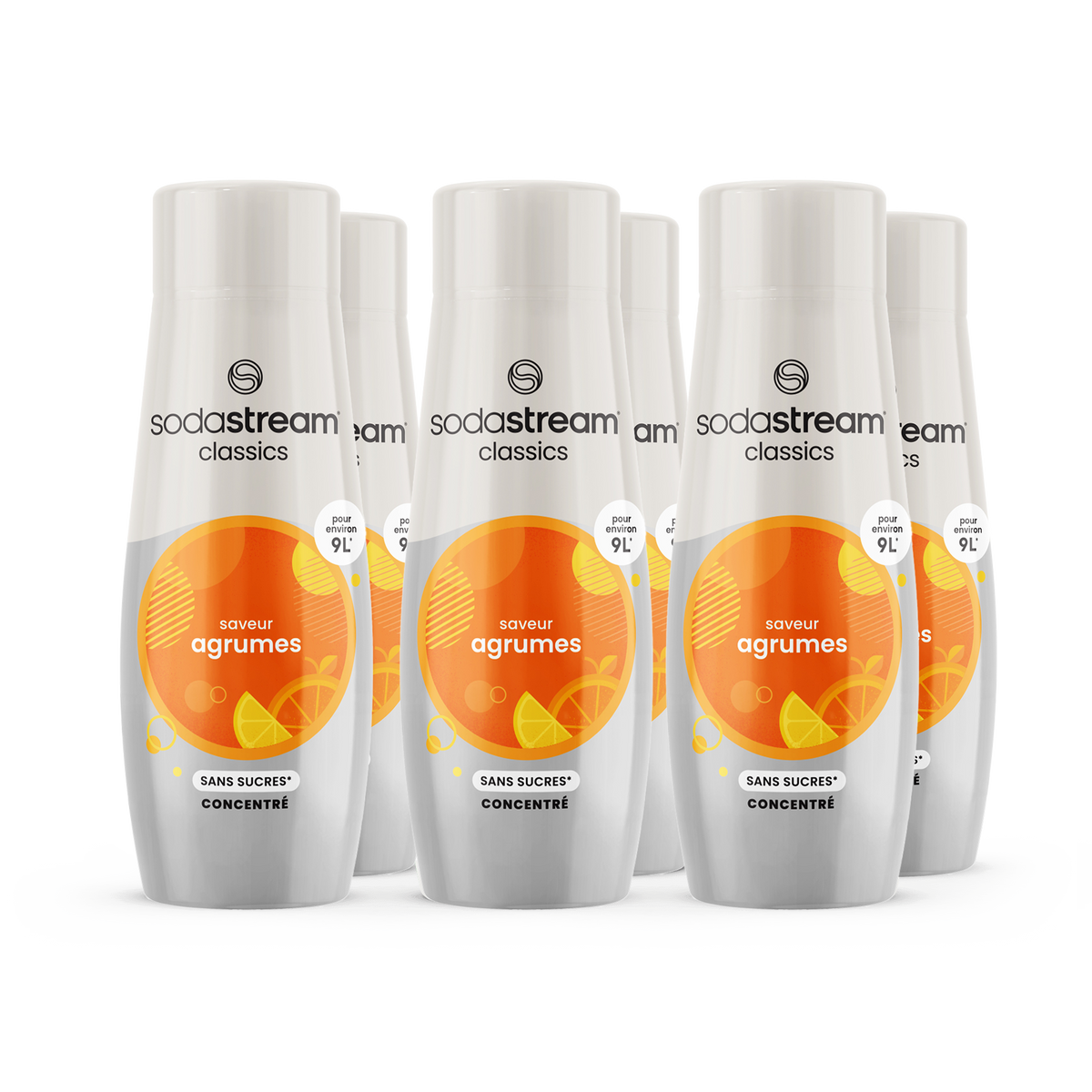 SodaStream Sirop Concentré Agrumes Sans Sucres 6-Pack 440ml ...