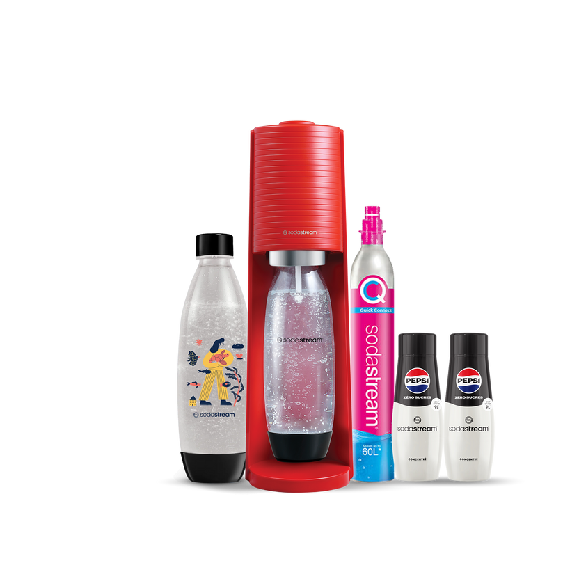 SodaStream Terra Machine à eau Gazeuse - Blanche / Rouge / Bleu / Noire ...