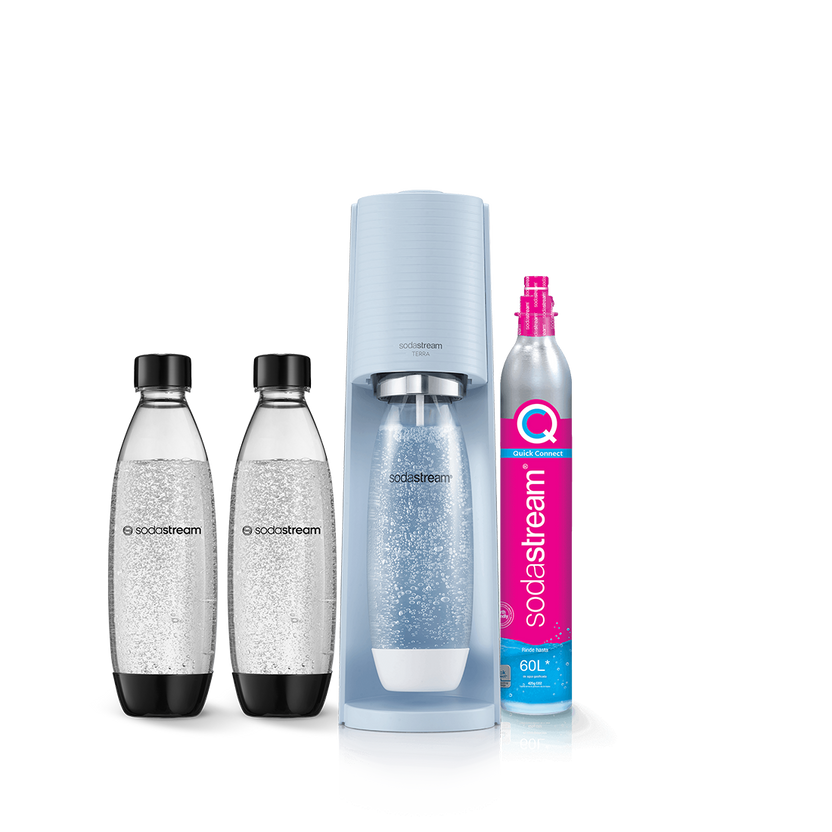 SodaStream Terra Machine à eau Gazeuse - Blanche / Rouge / Bleu / Noire ...