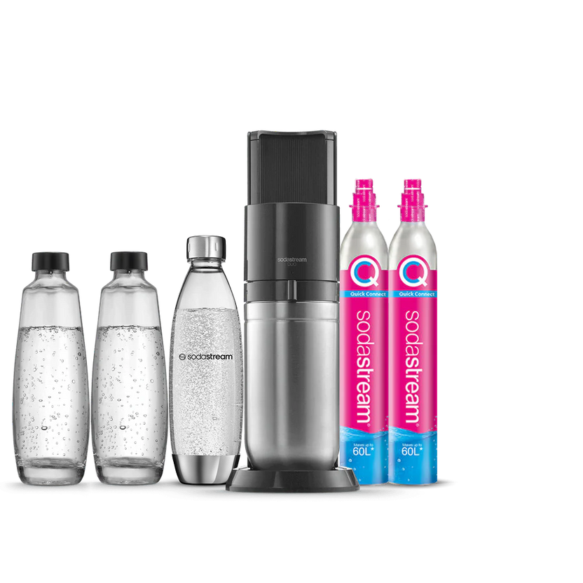 SodaStream DUO Noire / Blanche - Machine avec bouteille en verre ...